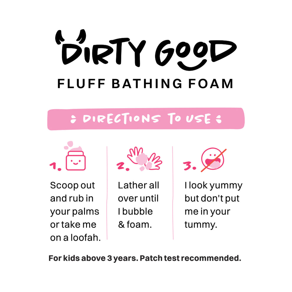 Cherry Blossom Fluff Bathing Foam (Kids Above 3 years) – Dirty Good